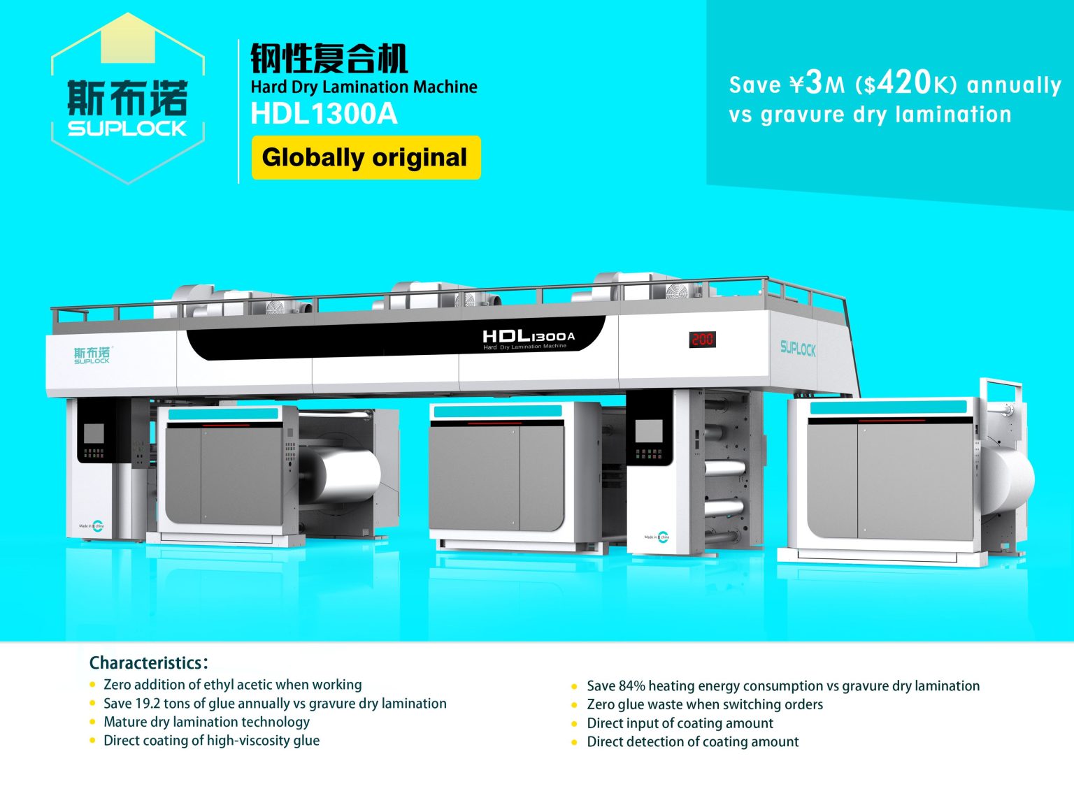 Solventless Film Laminating Machine & Adhesive Mixer - Sinstar