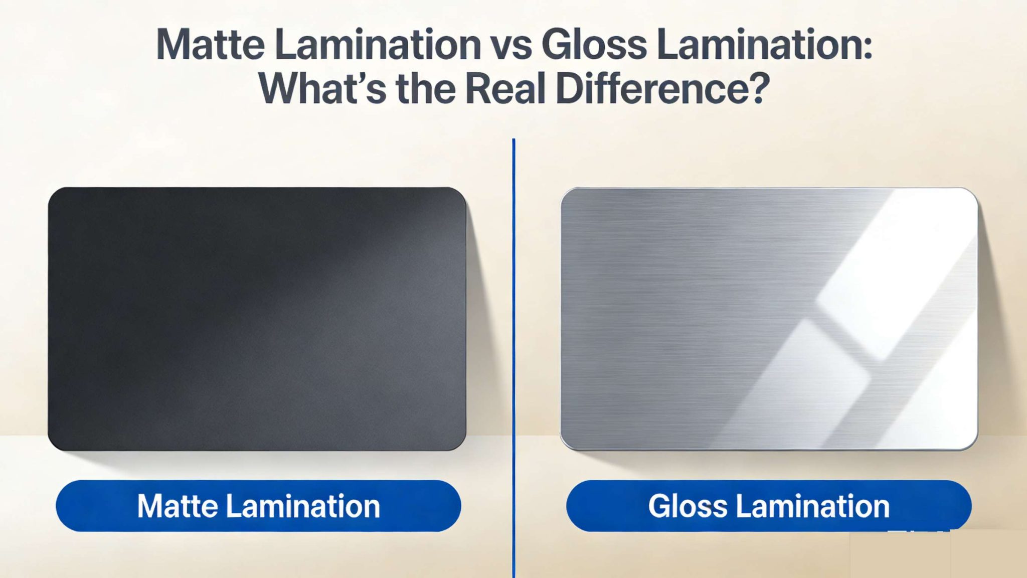 Matte Lamination vs Gloss Lamination: What’s the Real Difference? - Sinstar